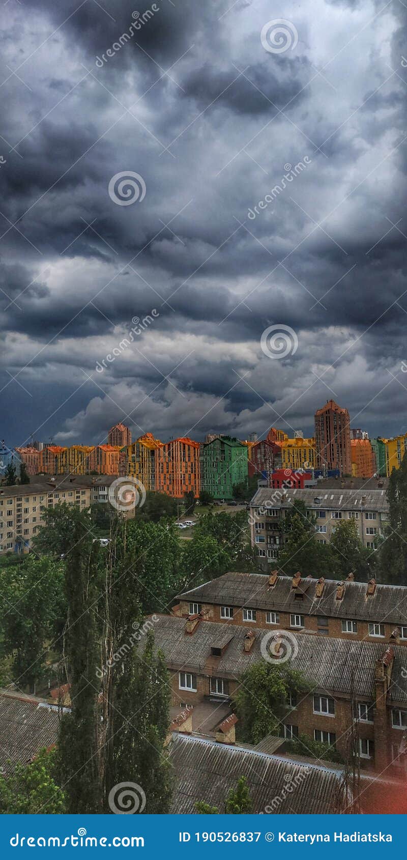 Cloudly and could day stock image. Image of landmark - 190526837