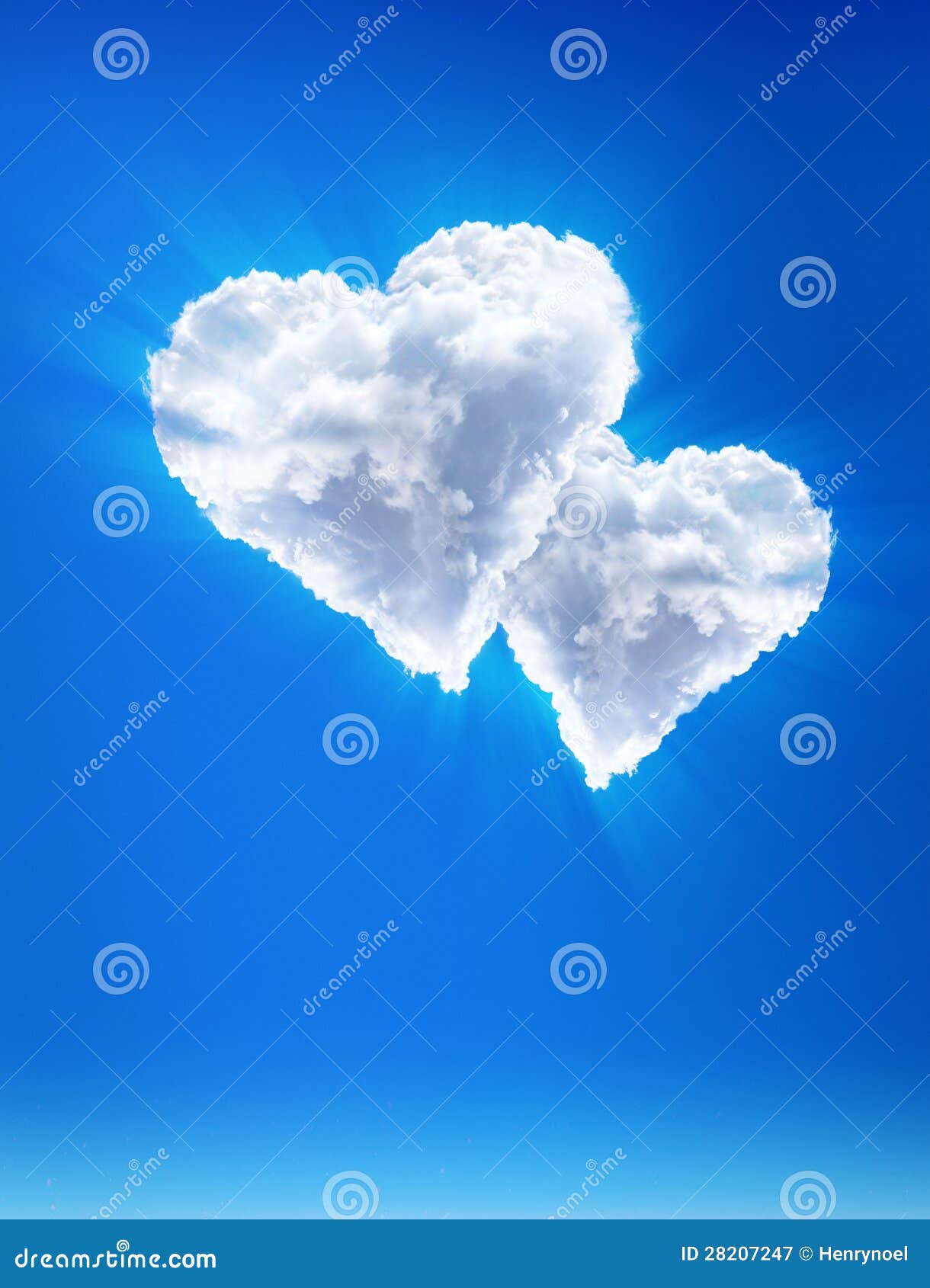 Clouds â€” As Hearts. Heavenly Love Stock Image - Image of heart ...