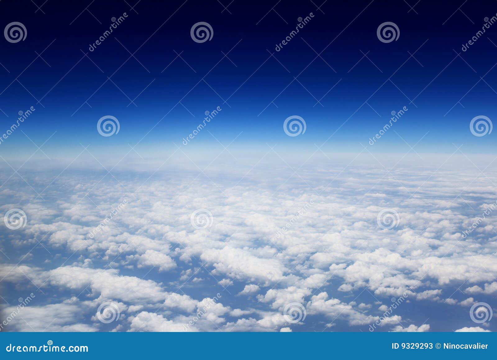 Clouds from above stock image. Image of heaven, natural - 9329293