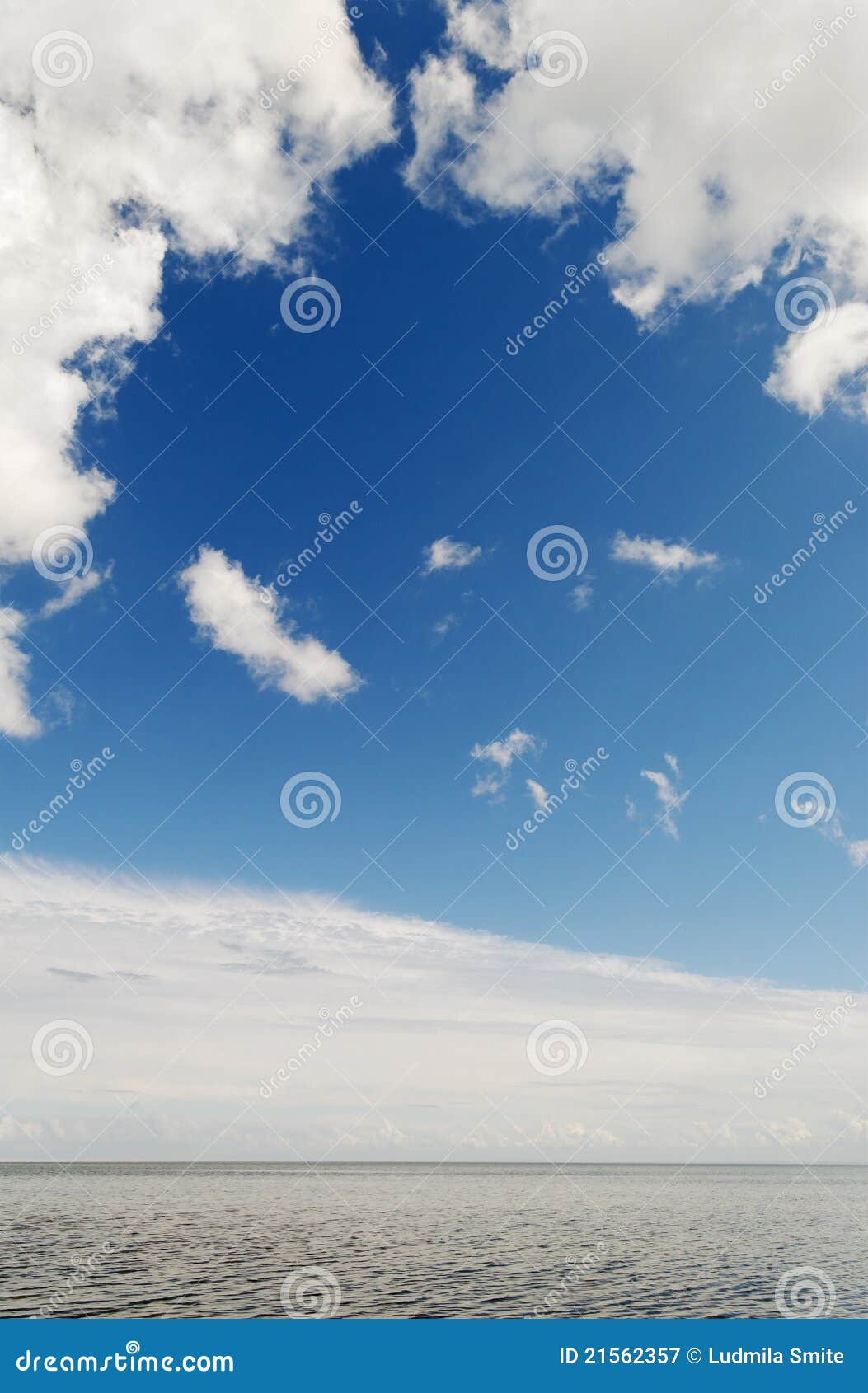 Clouds above sea. stock image. Image of tranquil, panoramic - 21562357