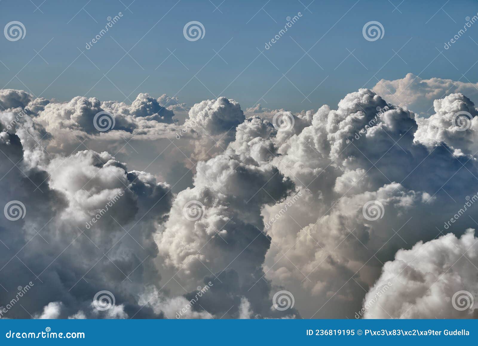 Clouds from above stock image. Image of nature, airplane - 236819195