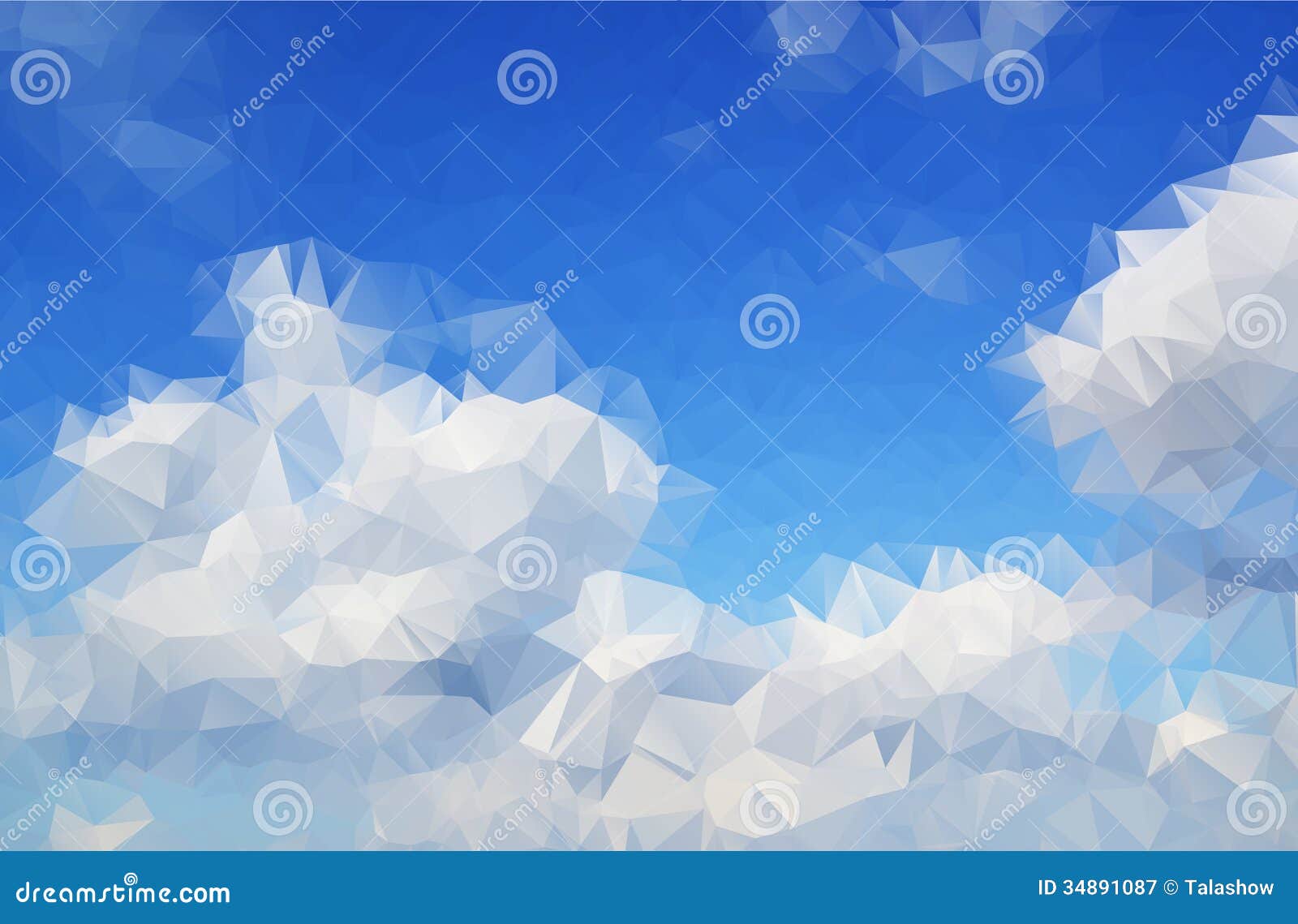 Clouds Abstract Background Polygon. Stock Vector - Illustration of ...