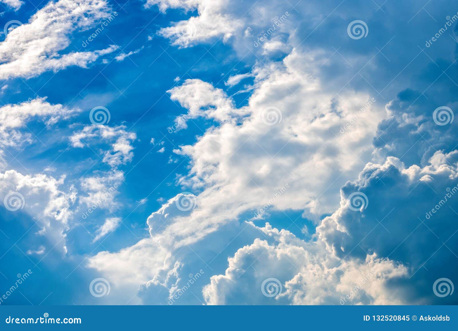 Clouds in the Air Change Shape in Many Stock Image - Image of color ...