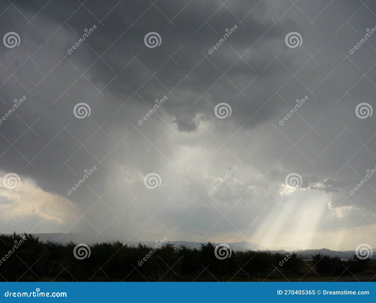 Clouds Announcing Storm, Rays of Light between Clouds 2 Stock Image ...