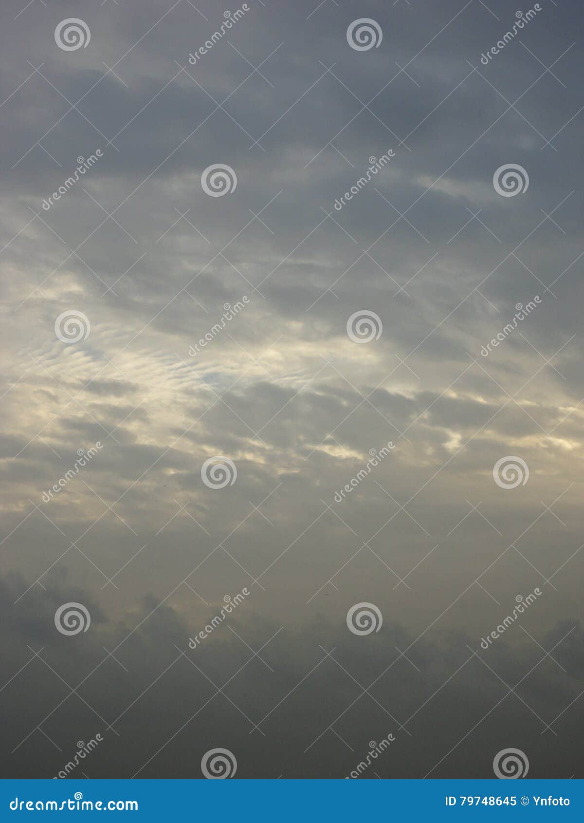 Clouds in Autumn Evening Sky Stock Image - Image of grayish, continuous ...