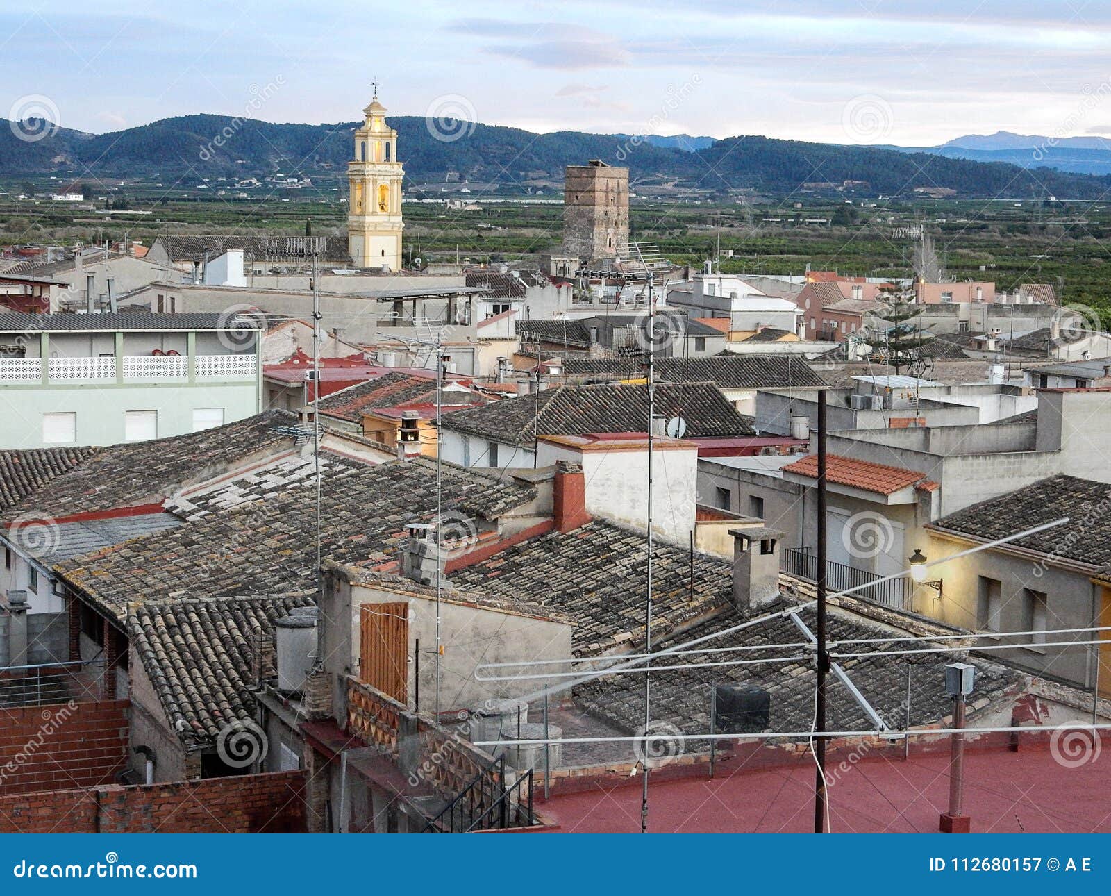 Terraces of Antella stock image. Image of architecture - 112680157