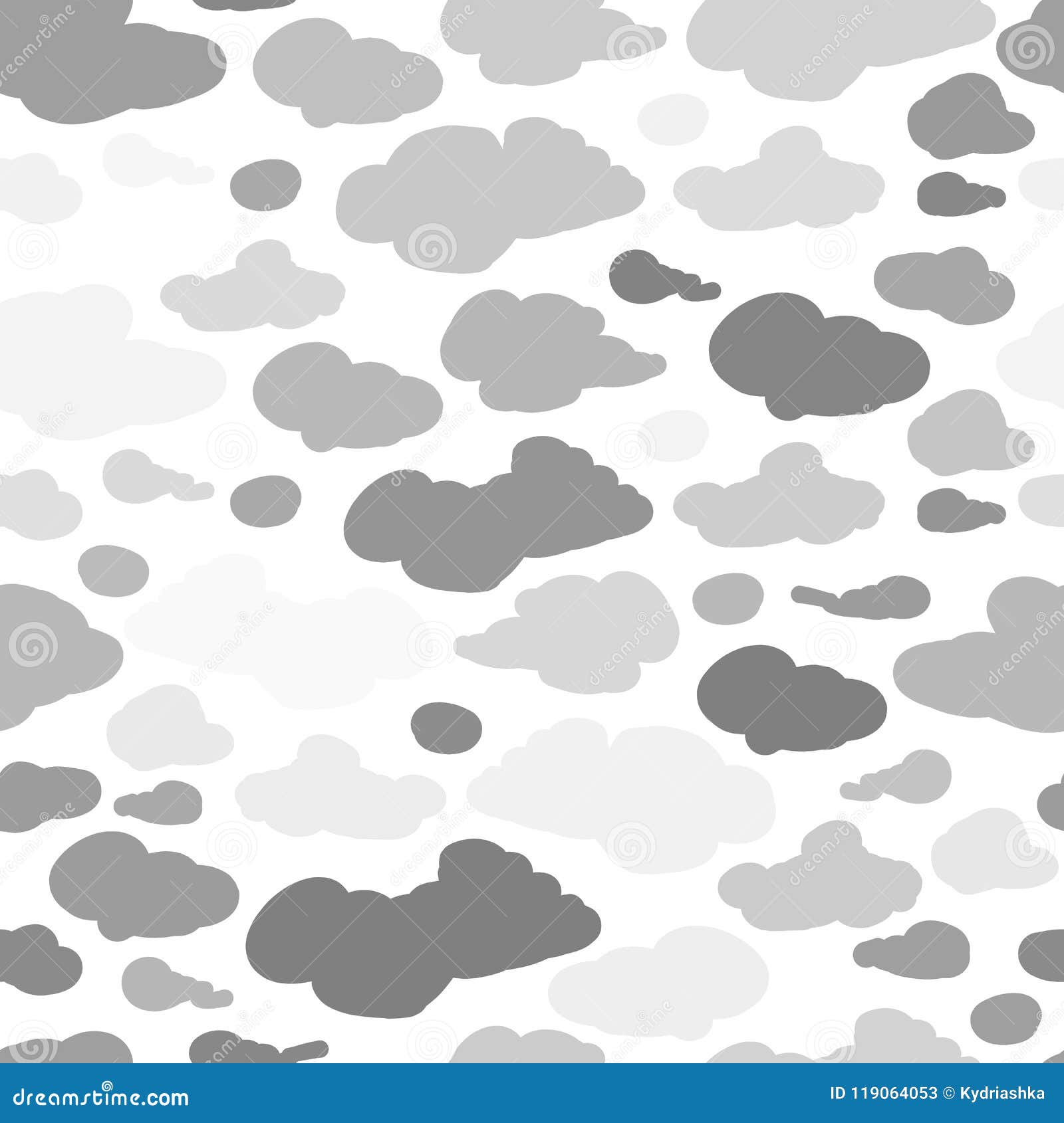 Clouds Background, Seamless Pattern for Your Design Stock Vector ...