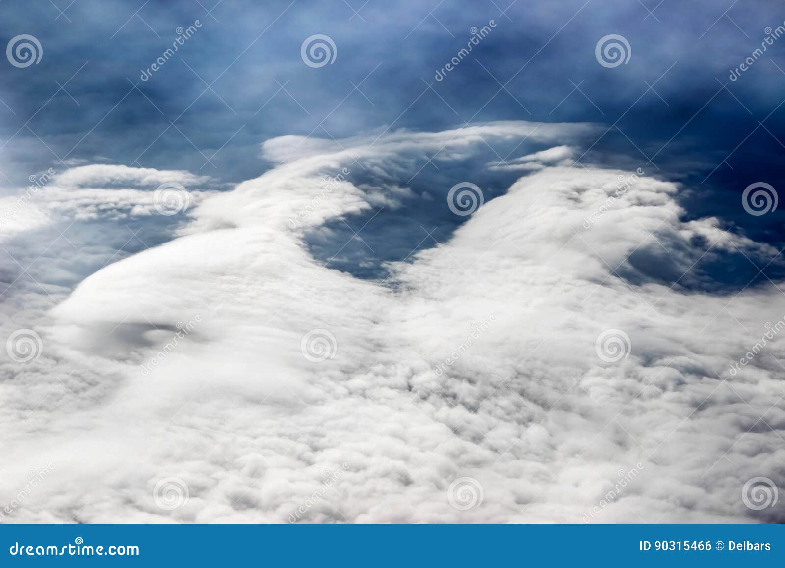 Clouds Background. View from Above. Stock Photo - Image of high, flight ...