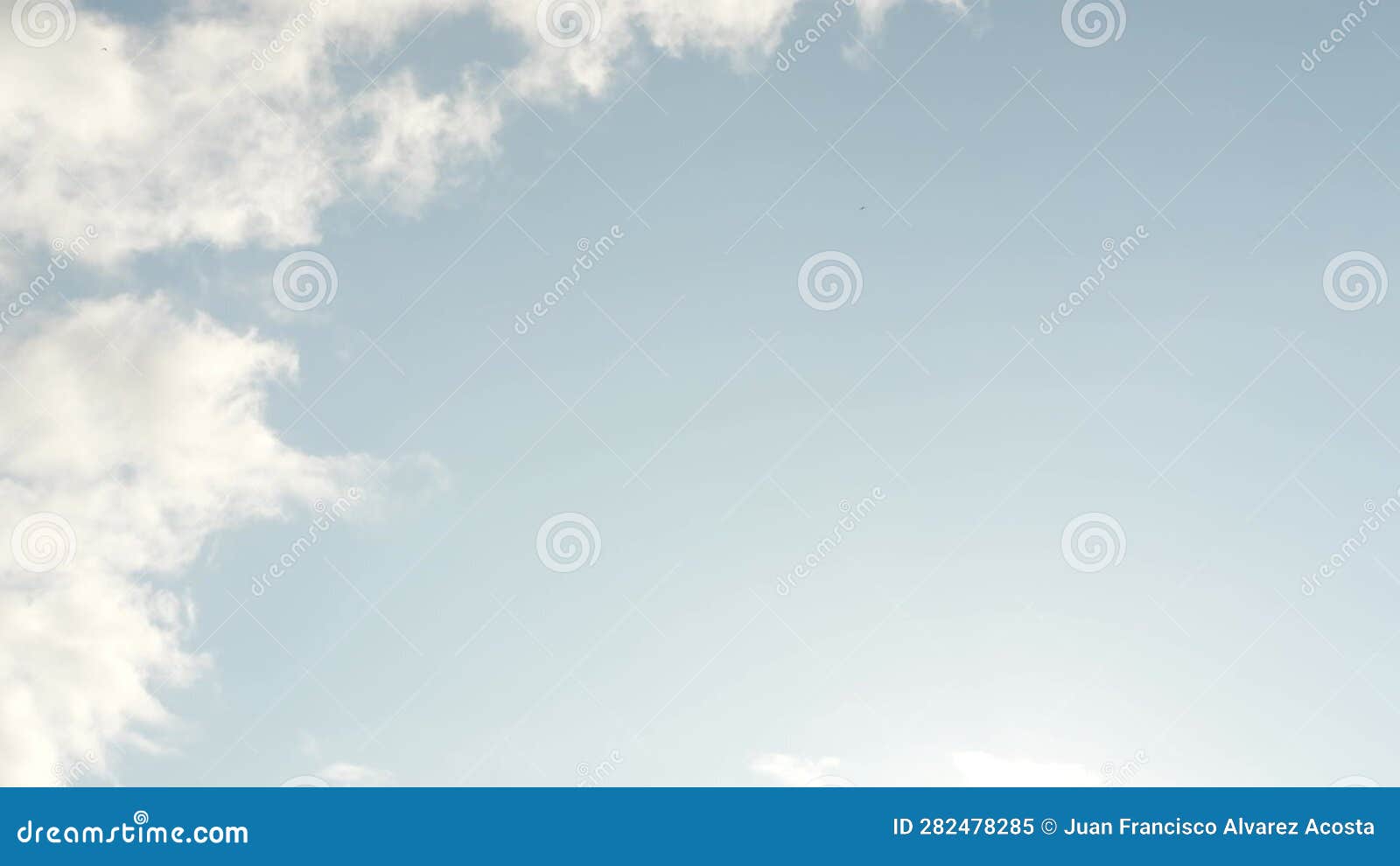 Clear Sky with Framing Clouds, Minimal Sky. Time Lapse. Stock Video ...