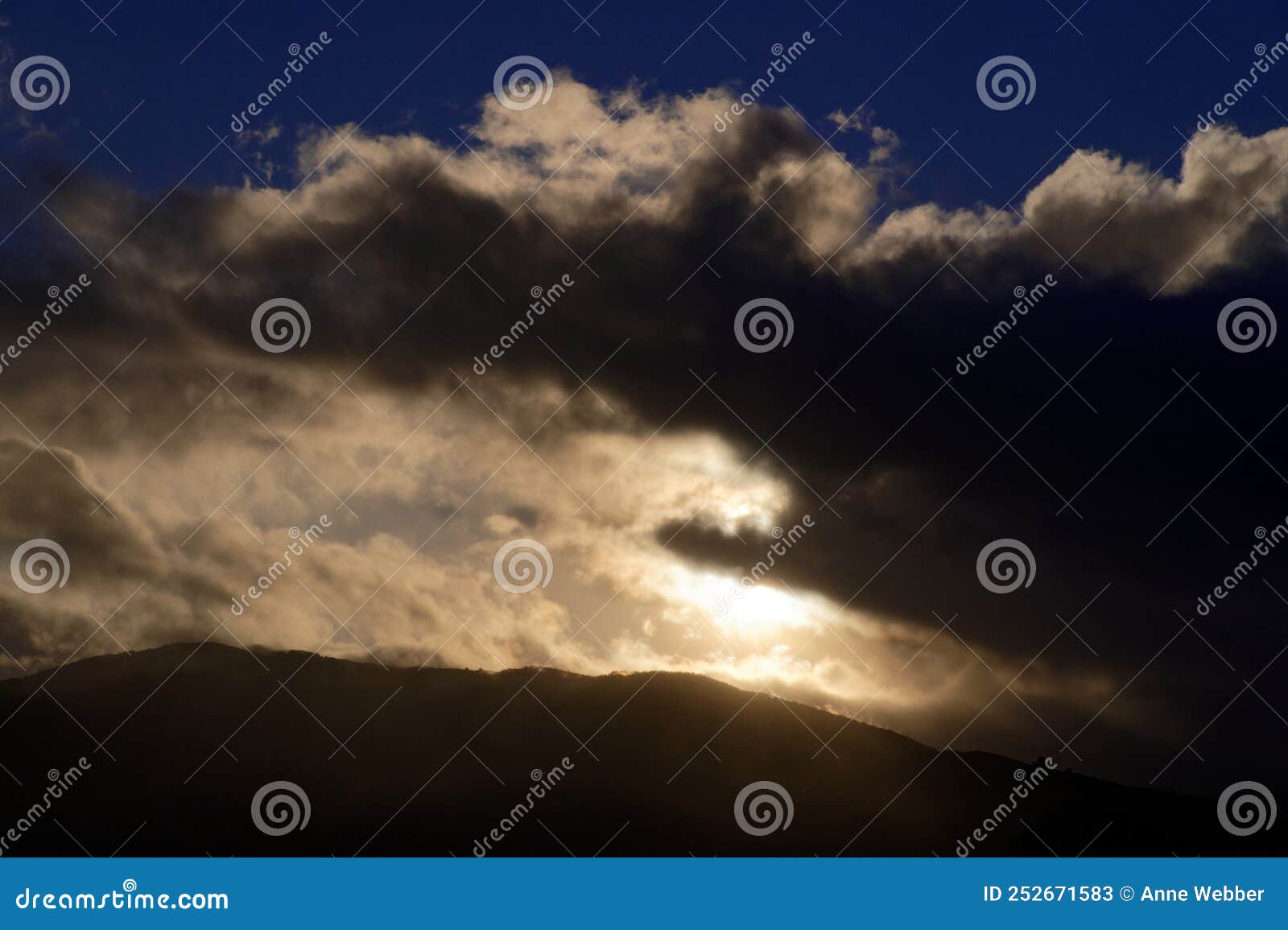 Clouds Block Out the Light from the Sun Creating a Moody Sky Stock ...