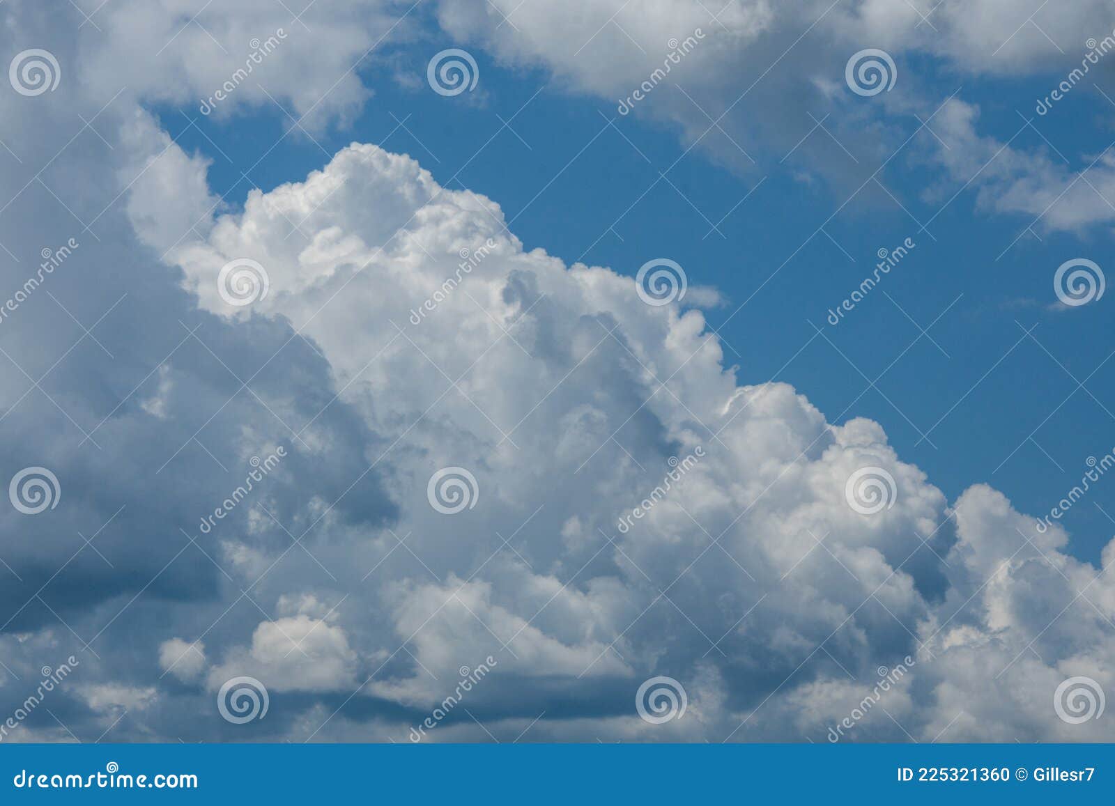 Clouds in the Blue July Sky in Canada Stock Photo - Image of cloudy ...