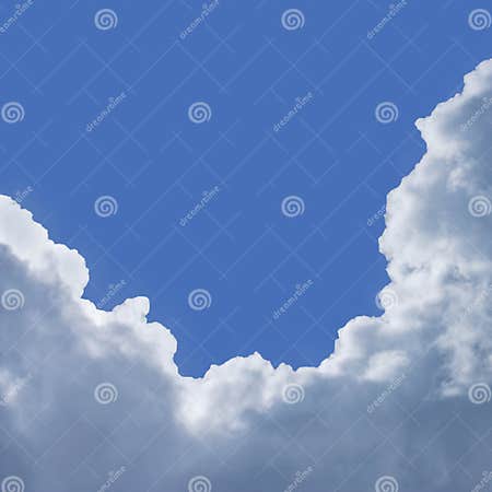 Clouds with a Silver Lining and Blue Sky Stock Photo - Image of outdoor ...