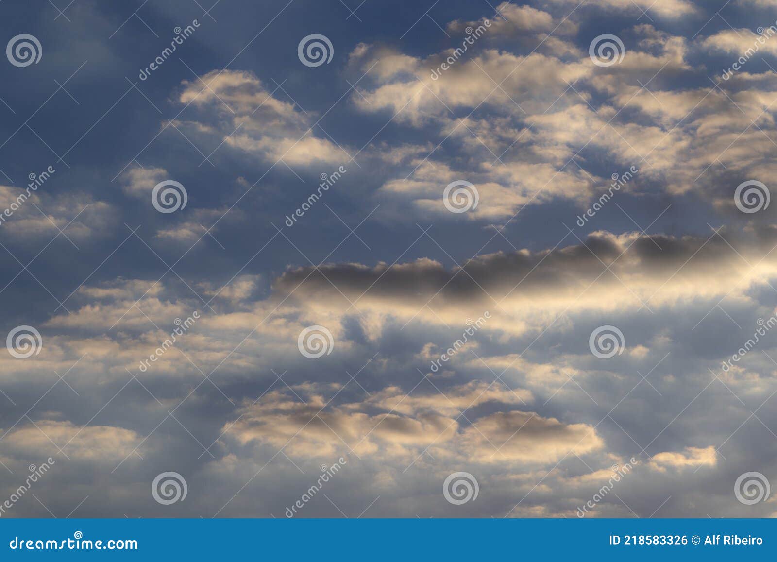 Clouds in the Blue Sky in Brazil, Southern Hemisphere Stock Photo ...