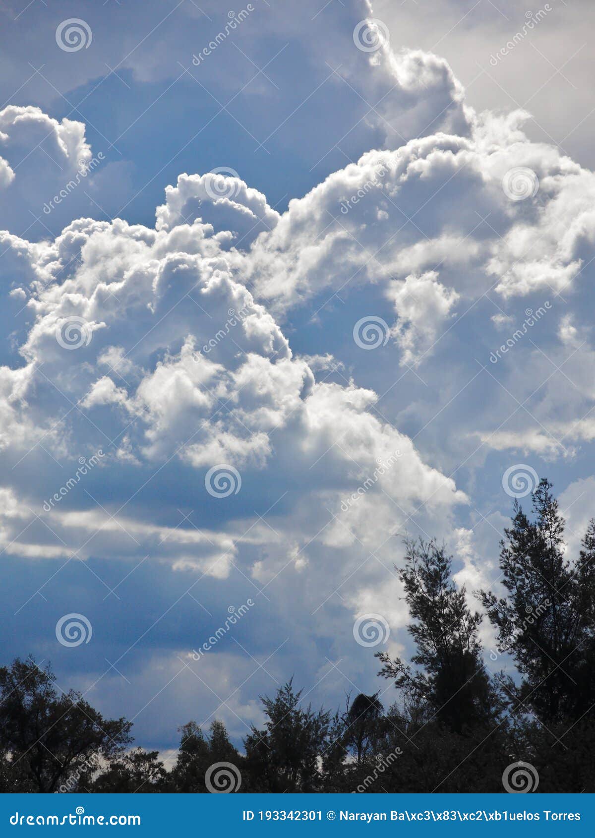 Clouds in Blue Sky, Climate Concept Stock Image - Image of weather ...