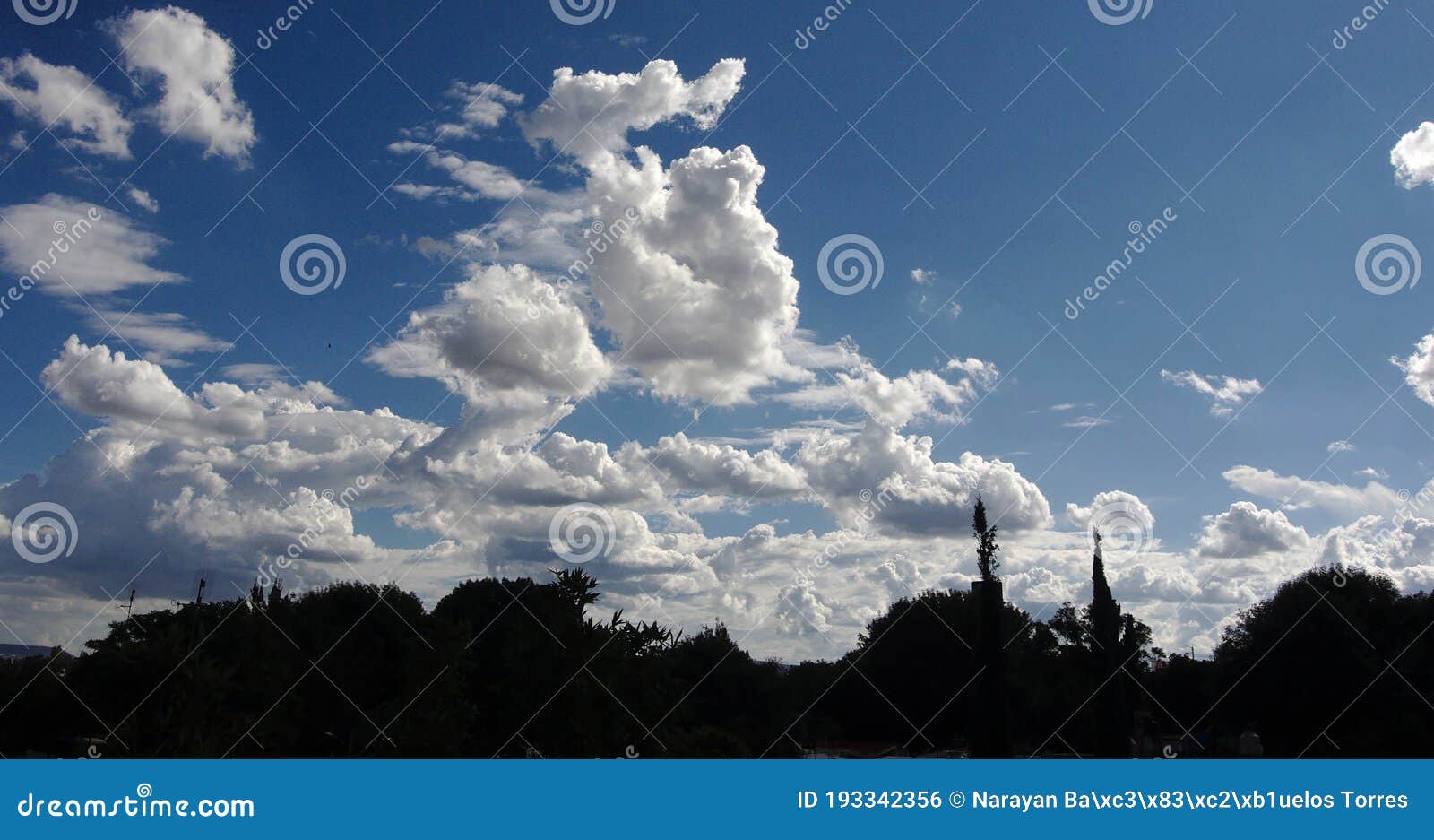 Clouds in Blue Sky, Climate Concept Stock Photo - Image of nature ...