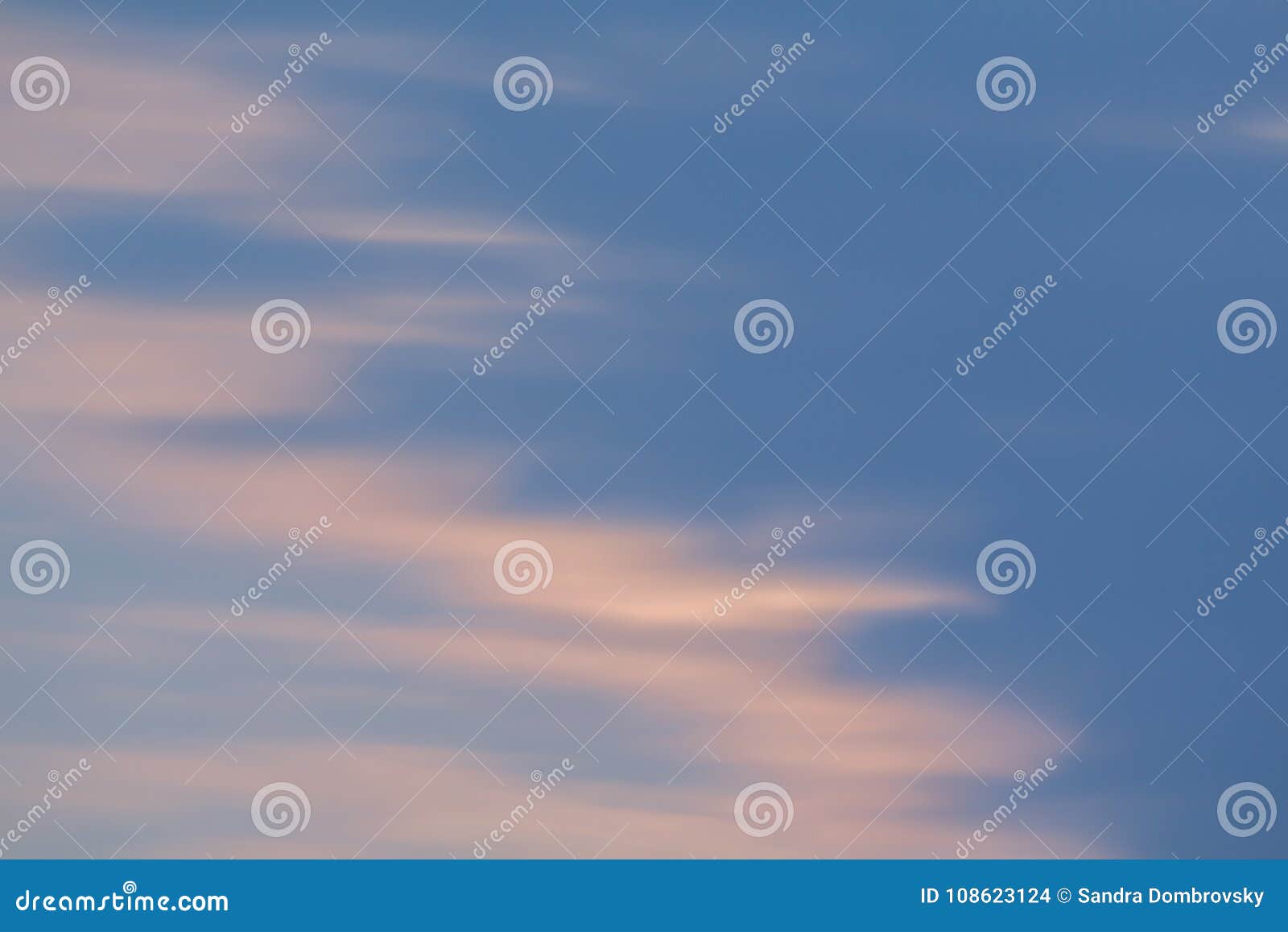 Clouds on the Blue Sky, Long Exposure Stock Photo - Image of azure ...