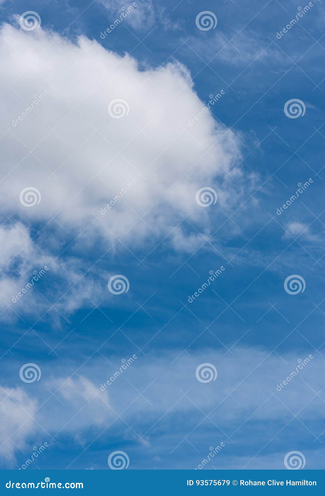 Clouds on a Blue Sky on a Partly Cloudy Day Stock Image - Image of ...