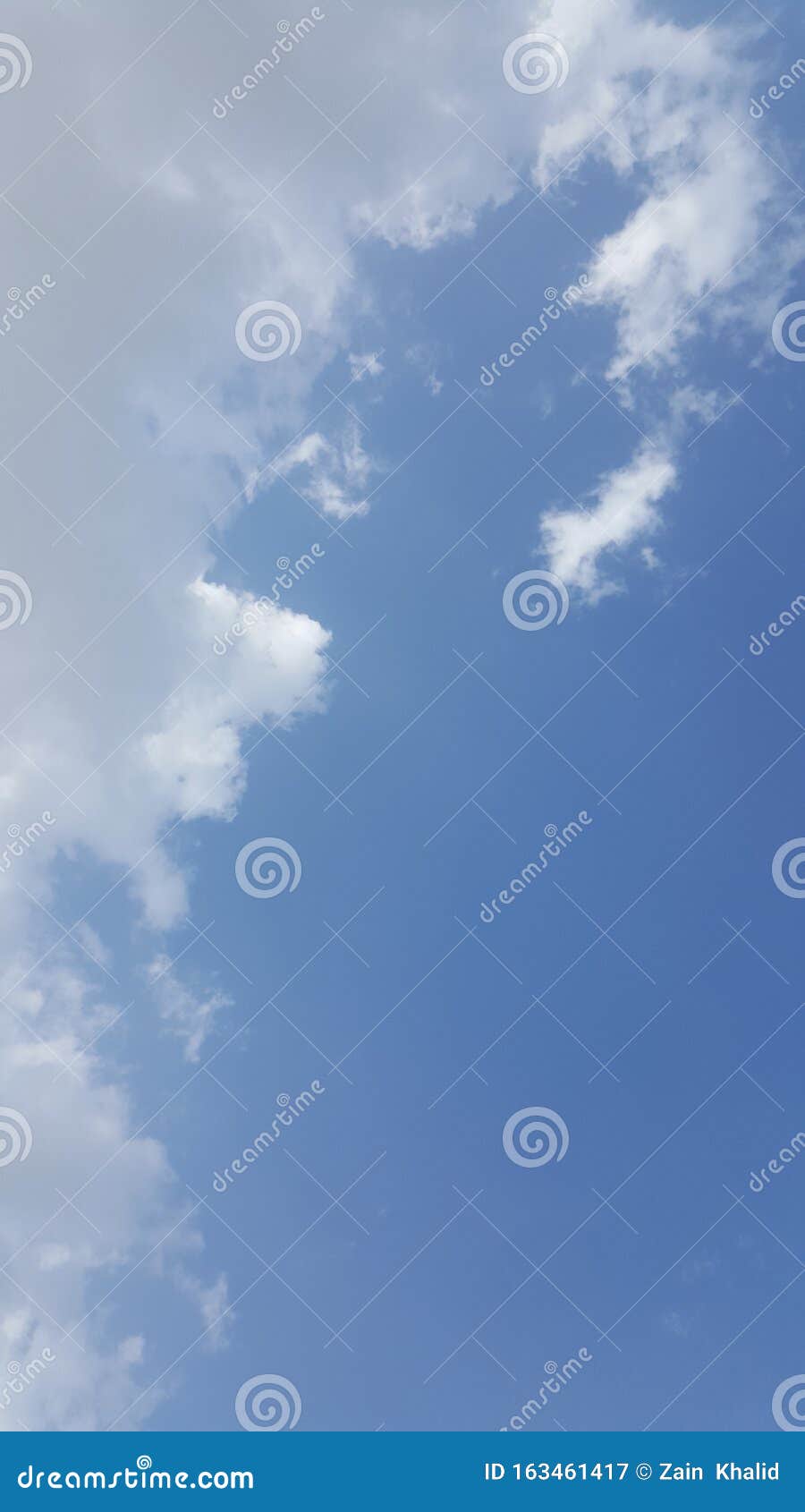 Clouds on Blue Sky with Pattern Stock Image - Image of nature, clouds ...