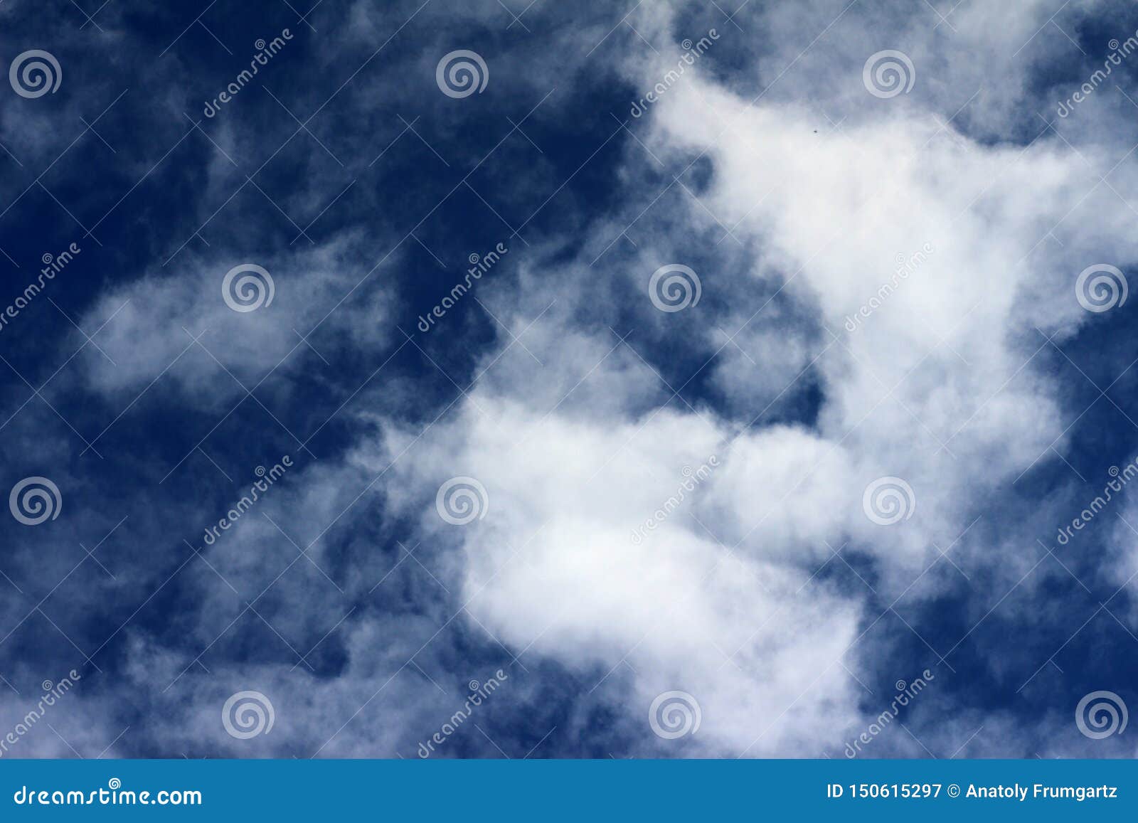 Clouds in blue sky pattern stock image. Image of outdoor - 150615297
