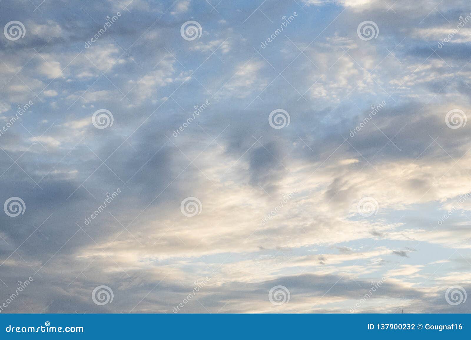 Clouds and Blue Sky Seen from the Ground Stock Photo - Image of cumulus ...