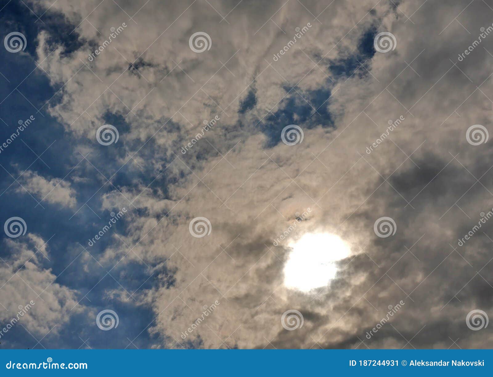 Clouds blue sky sun ray stock image. Image of environment - 187244931