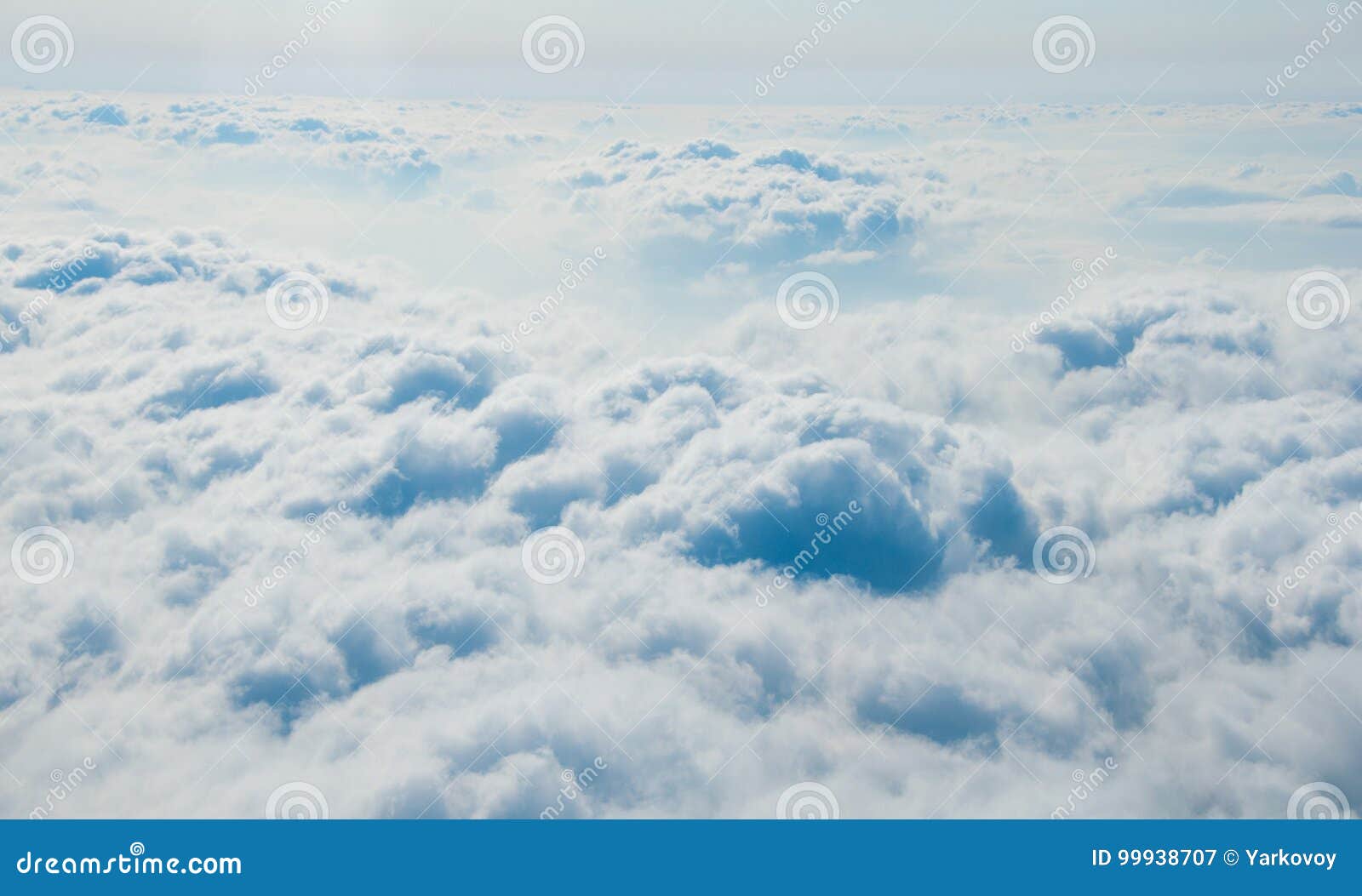 Clouds in the Blue Sky, Top View Stock Image - Image of beautiful ...