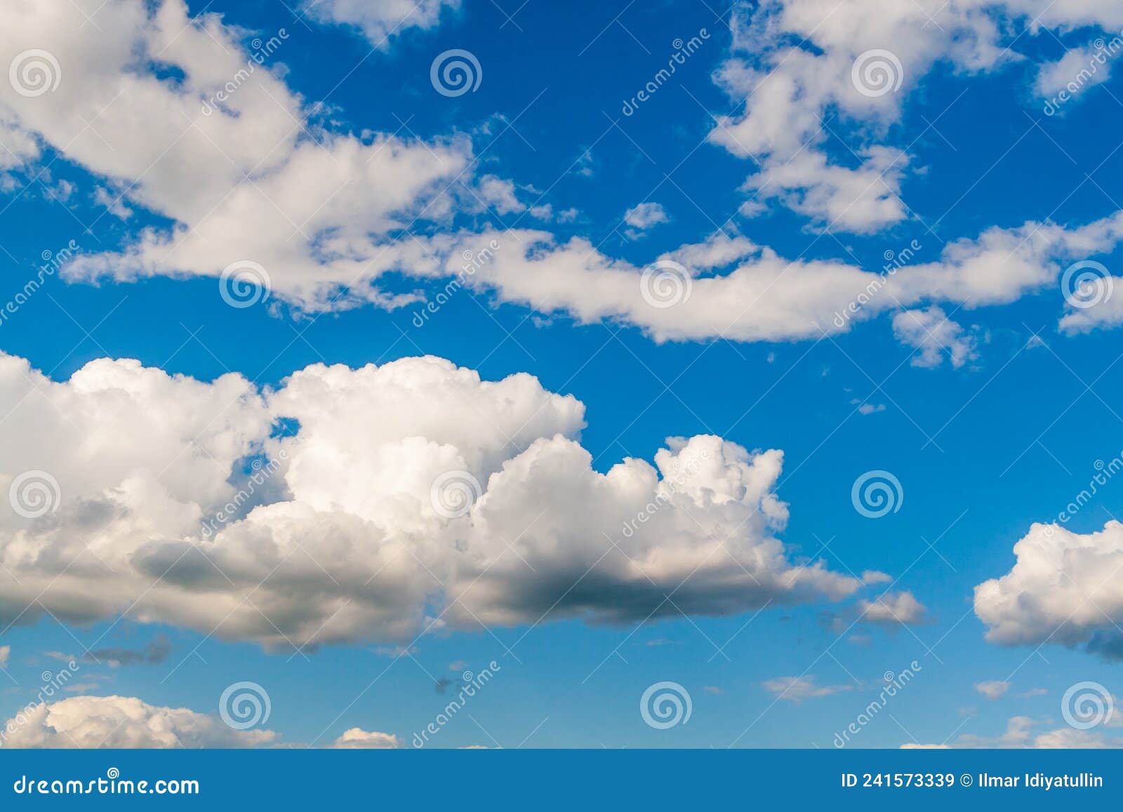 Clouds on a Blue Summer Sky. Fancy Clouds Stock Image - Image of clear ...