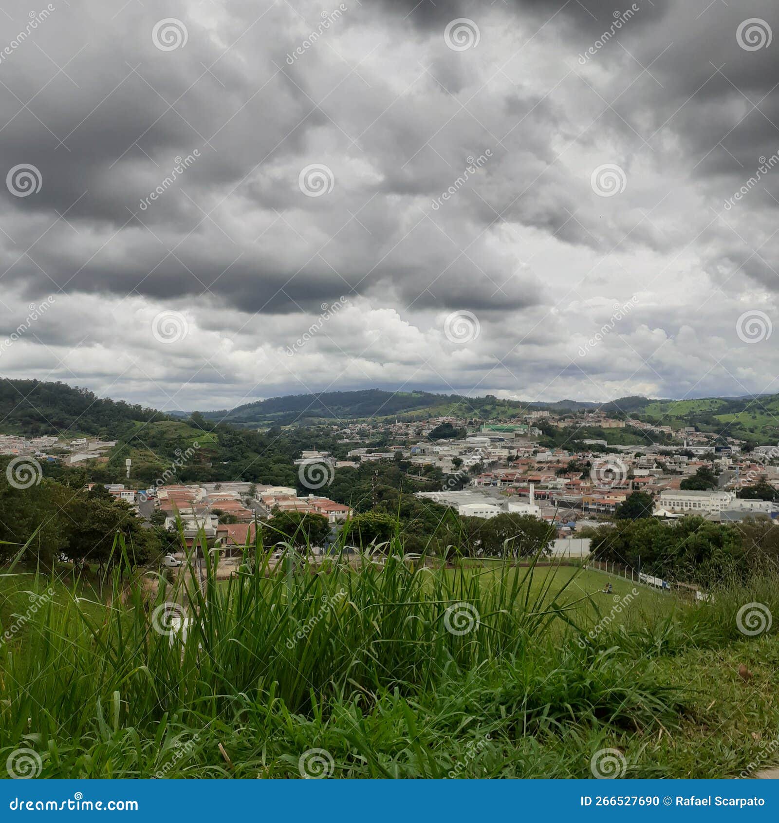 Clouds bringing the rain stock photo. Image of terrain - 266527690
