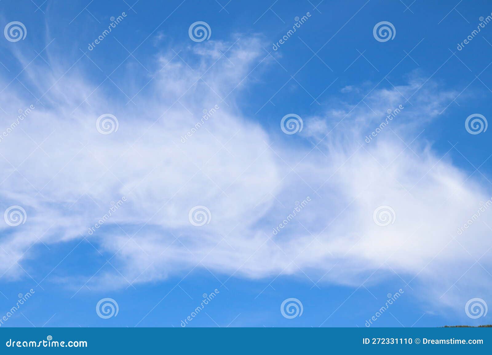 A Beautiful Ashy White Cloud with a Bright Blue Sky Stock Photo - Image ...