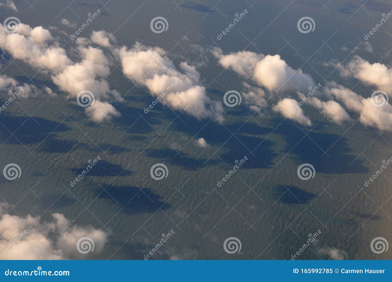 Clouds Casting Shadows on Rippled Water Surface Stock Image - Image of ...