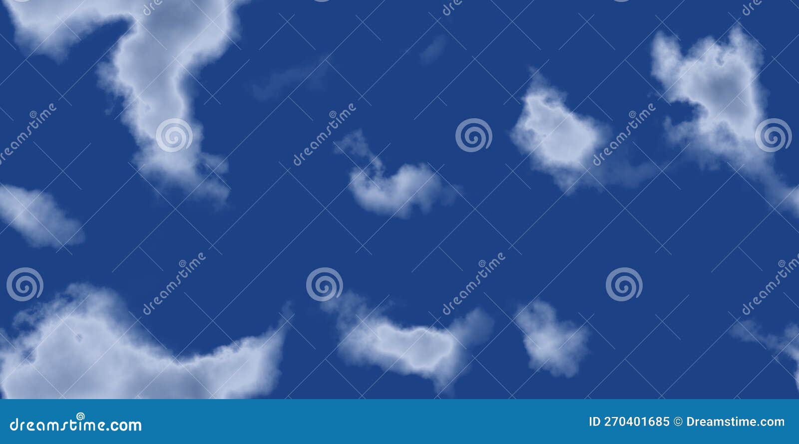 Clouds in Clear Blue Sky Background Texture. Seamless Transition Stock ...