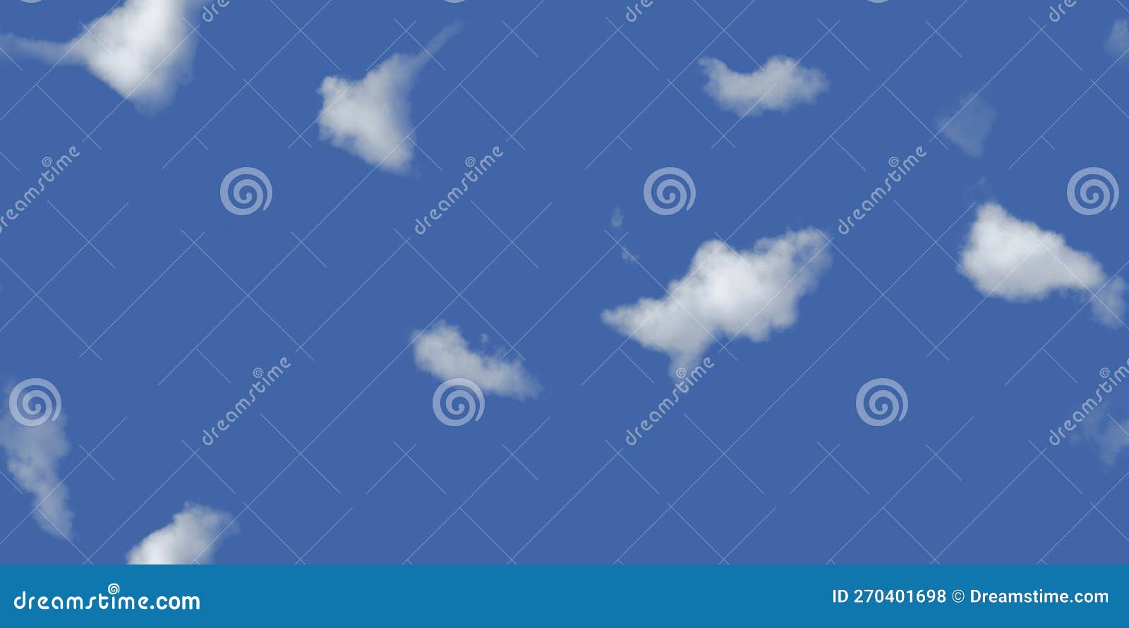 Clouds in Clear Blue Sky Background Texture. Seamless Transition Stock ...