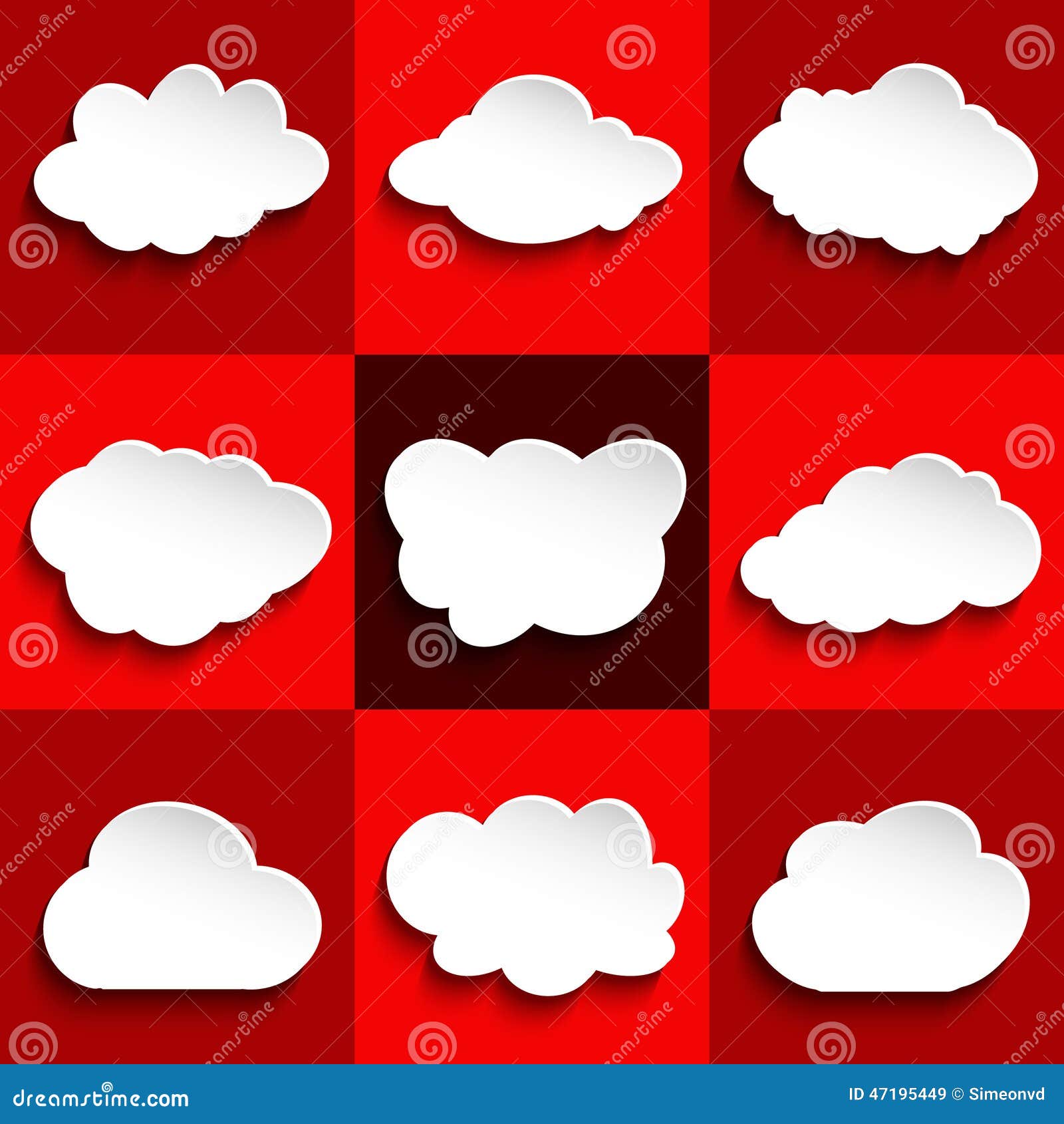 Clouds 2 stock vector. Illustration of cold, icon, circle - 47195449