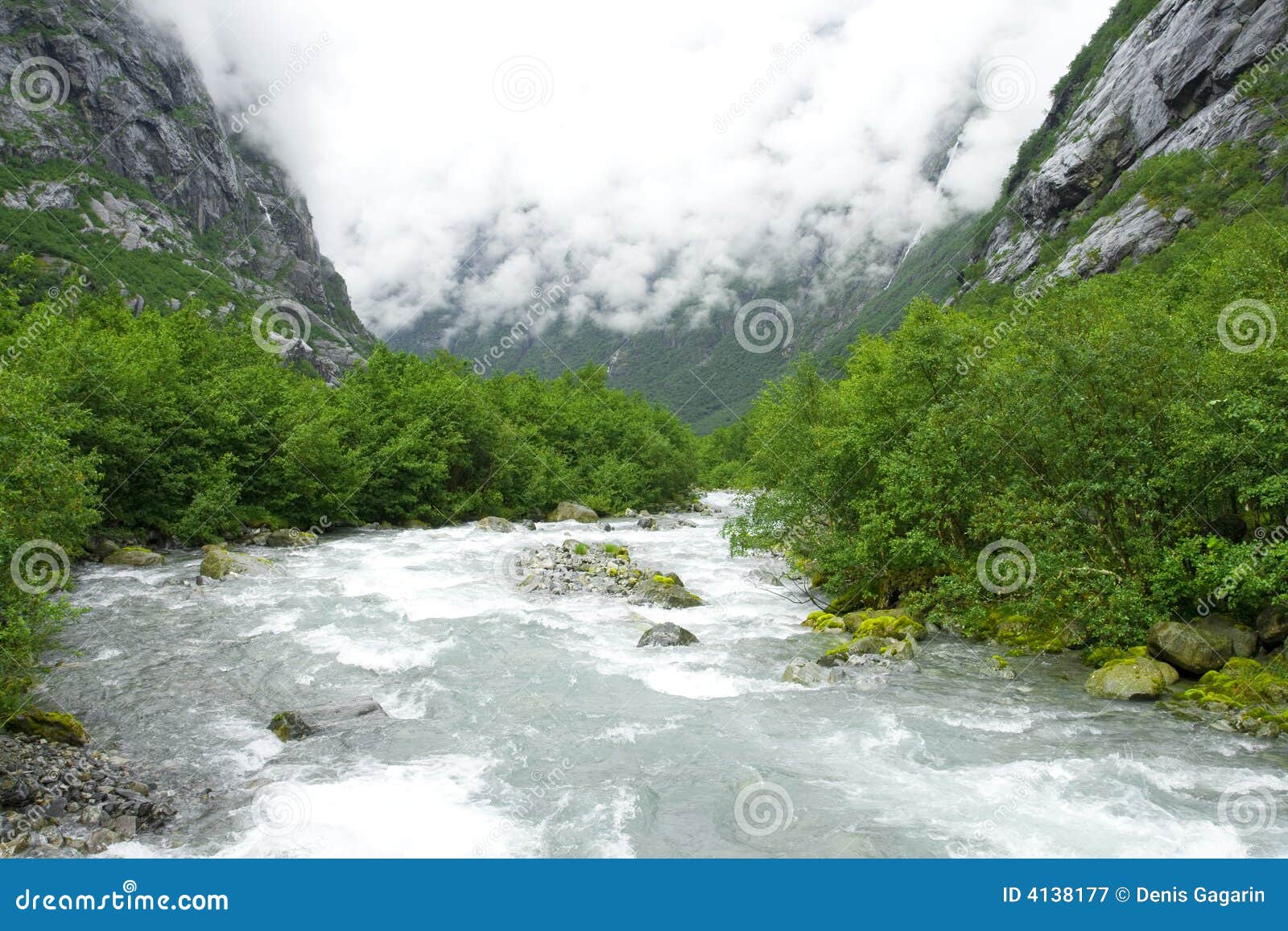 Clouds and cold river stock image. Image of energy, refreshment - 4138177