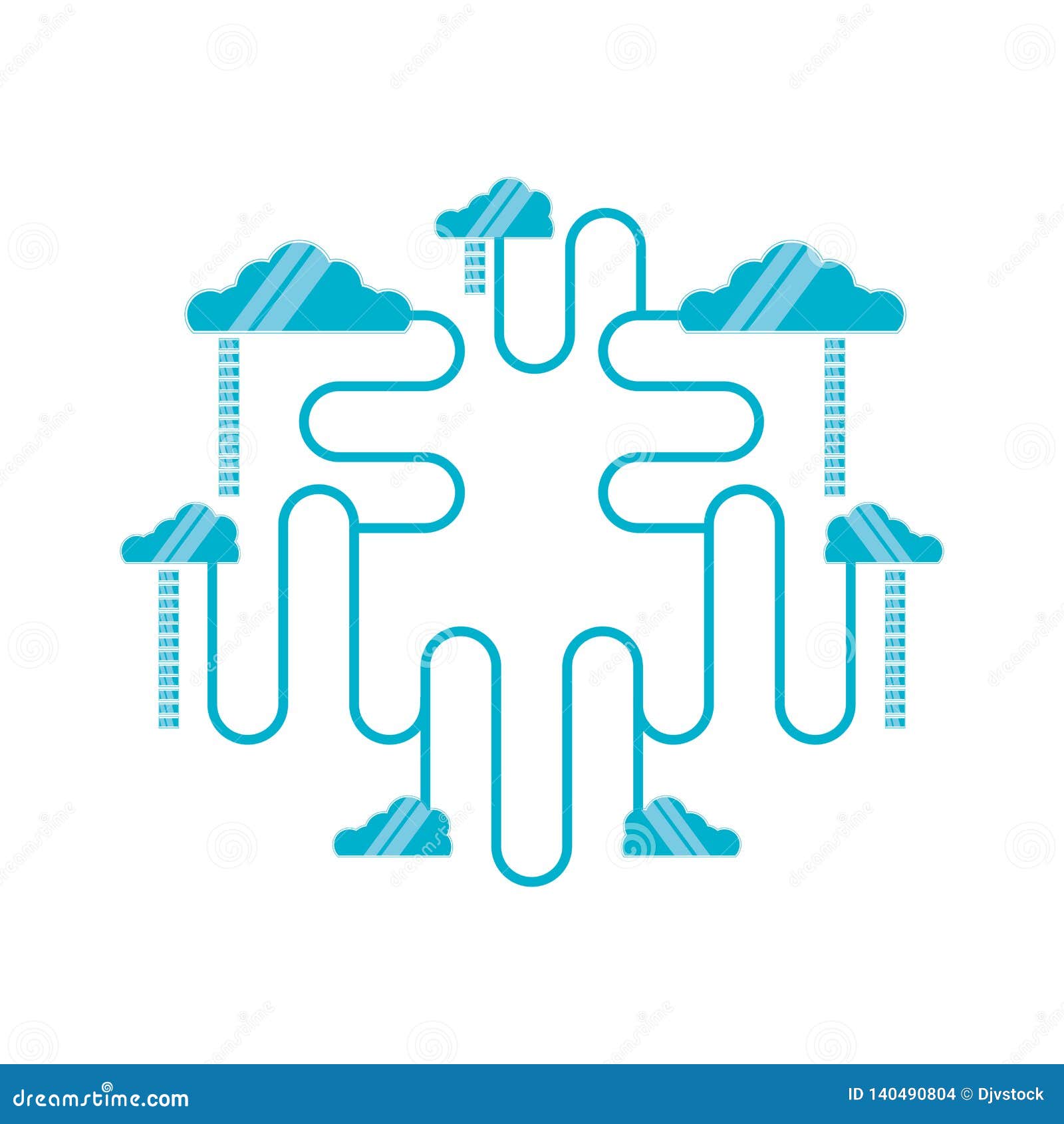Clouds Computing Network Diagram Stock Vector - Illustration of ... Clouds Computing Network Diagram Stock Vector - Illustration of ...