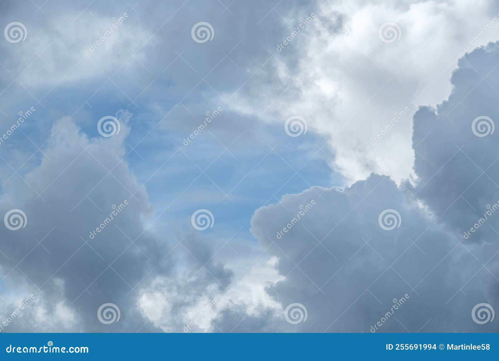Clouds Creating Beautiful Abstract Weather Cloudscape Stock Photo ...