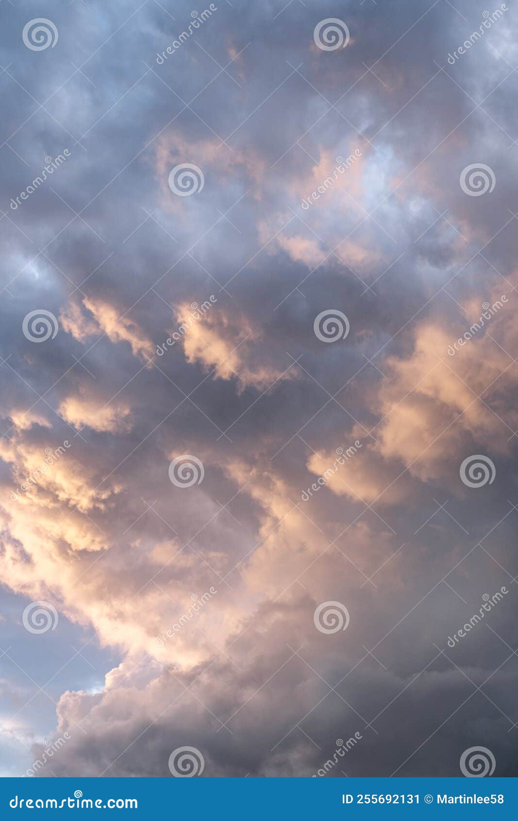 Clouds Creating Beautiful Abstract Weather Cloudscape Stock Image ...