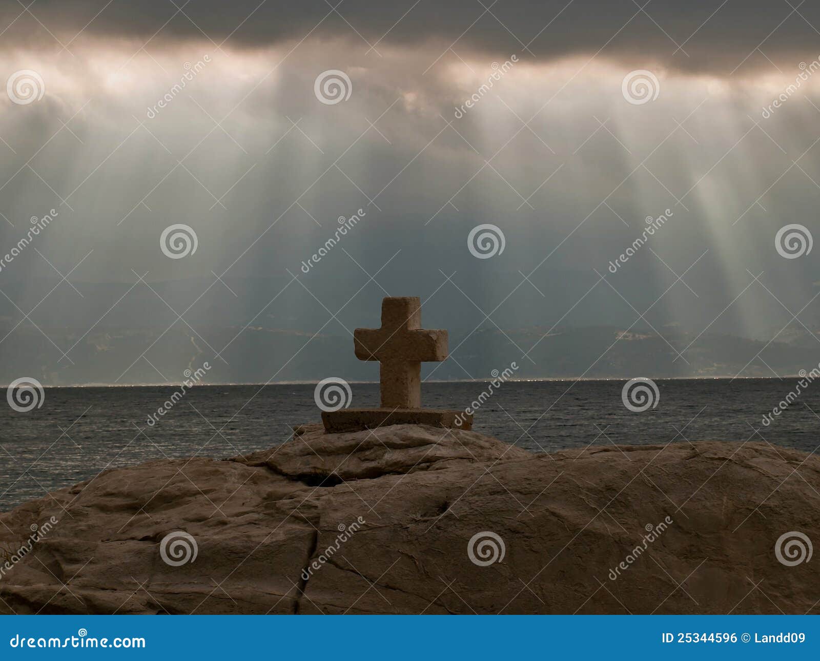 Clouds and cross stock photo. Image of glory, heaven - 25344596