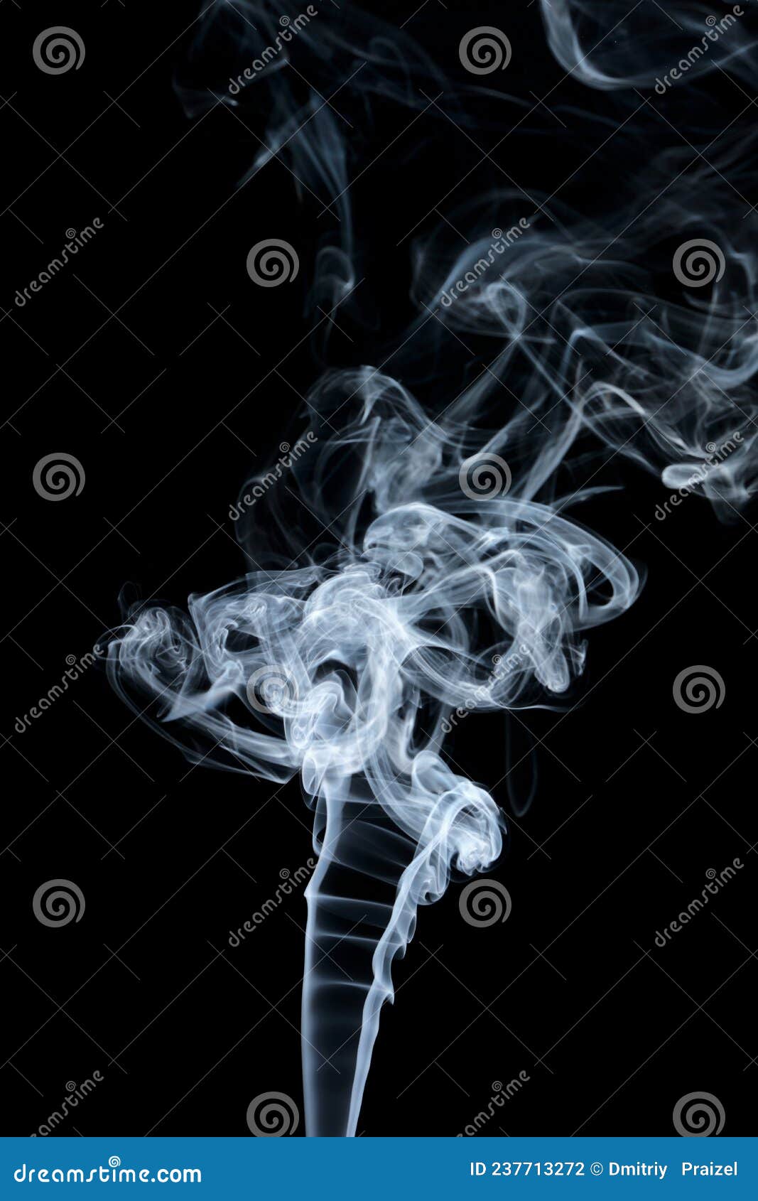 Clouds of Curls of Smoke on a Black Background Stock Photo - Image of ...