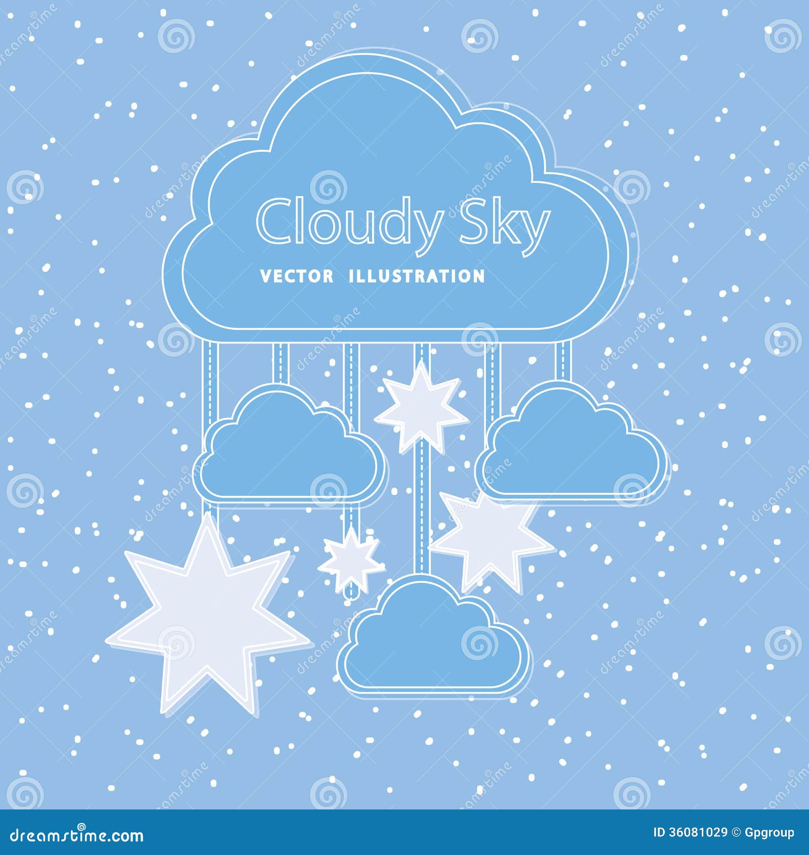 Clouds design stock illustration. Illustration of artistic - 36081029