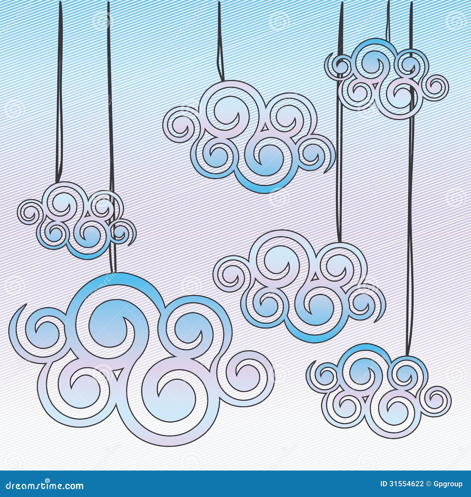 Clouds design stock vector. Illustration of cloud, shadows - 31554622