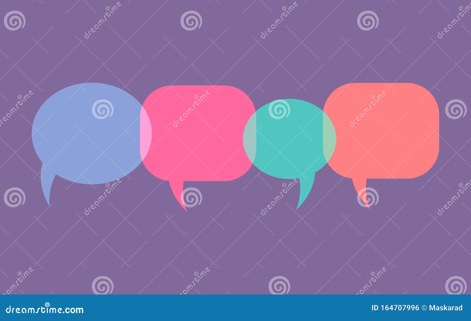 Clouds of Dialogue, Bubbles for Talking. Vector Stock Vector ...