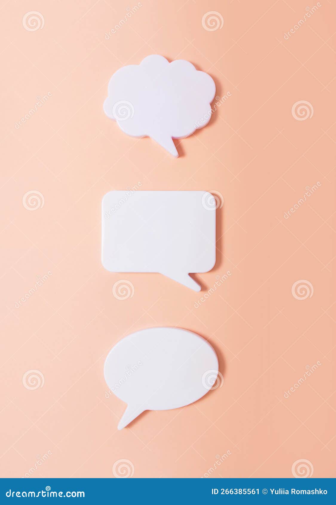 Clouds of Dialogue. Form for Letter or Text. Thought Concept. Chat ...