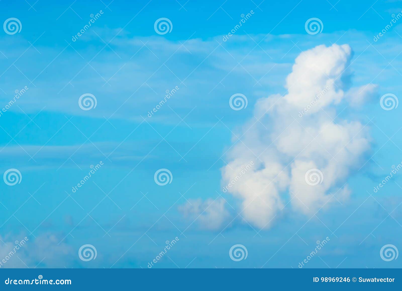 Clouds are Divided into Layers in the Evening with Light. Stock Photo ...