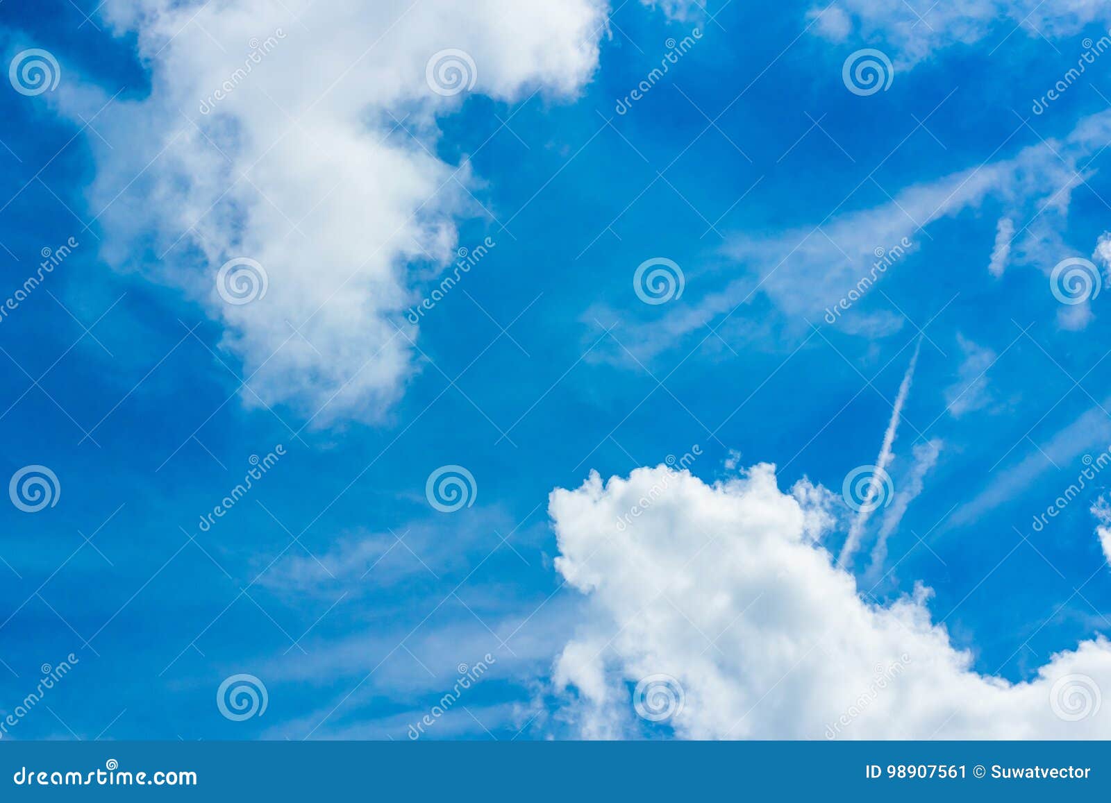 Clouds are Divided into Layers in the Evening with Light. Stock Image ...