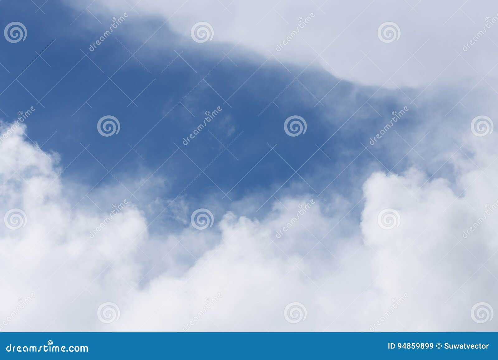 Clouds are Divided into Layers in the Evening with Light. Stock Image ...
