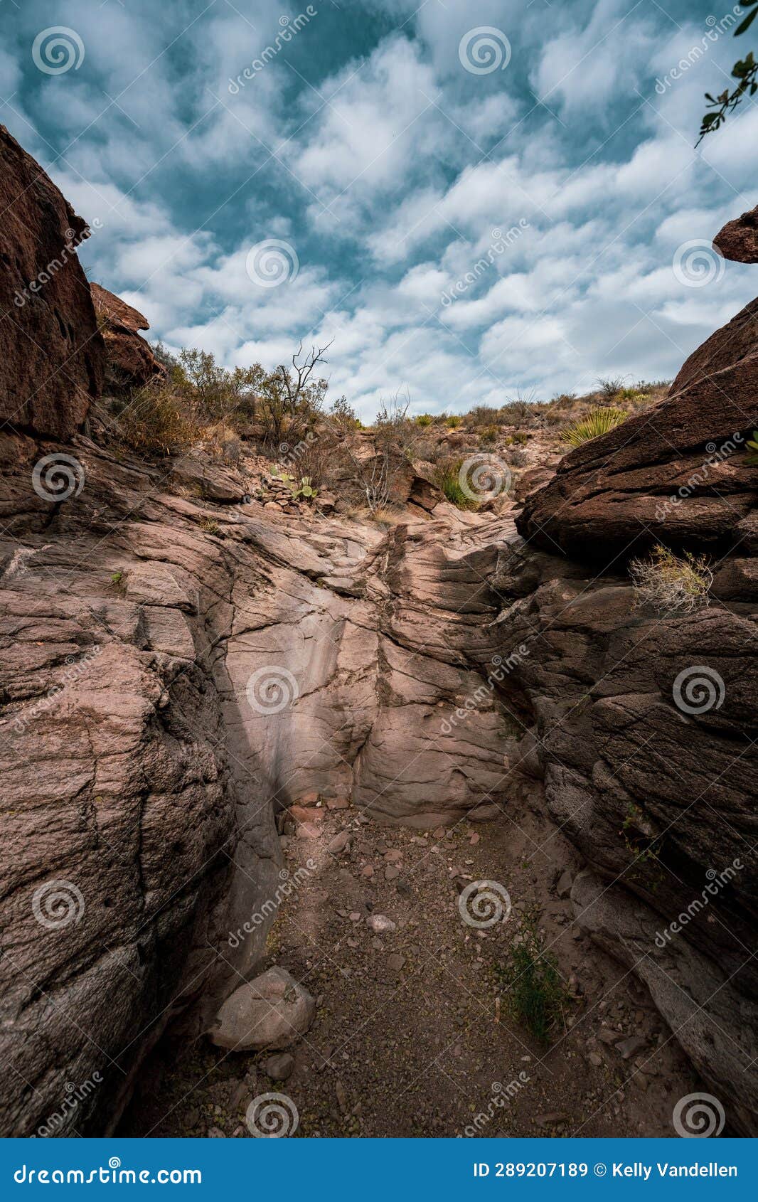 Clouds Dot Blue Sky Over Dry Fall in Big Bend Stock Image - Image of ...