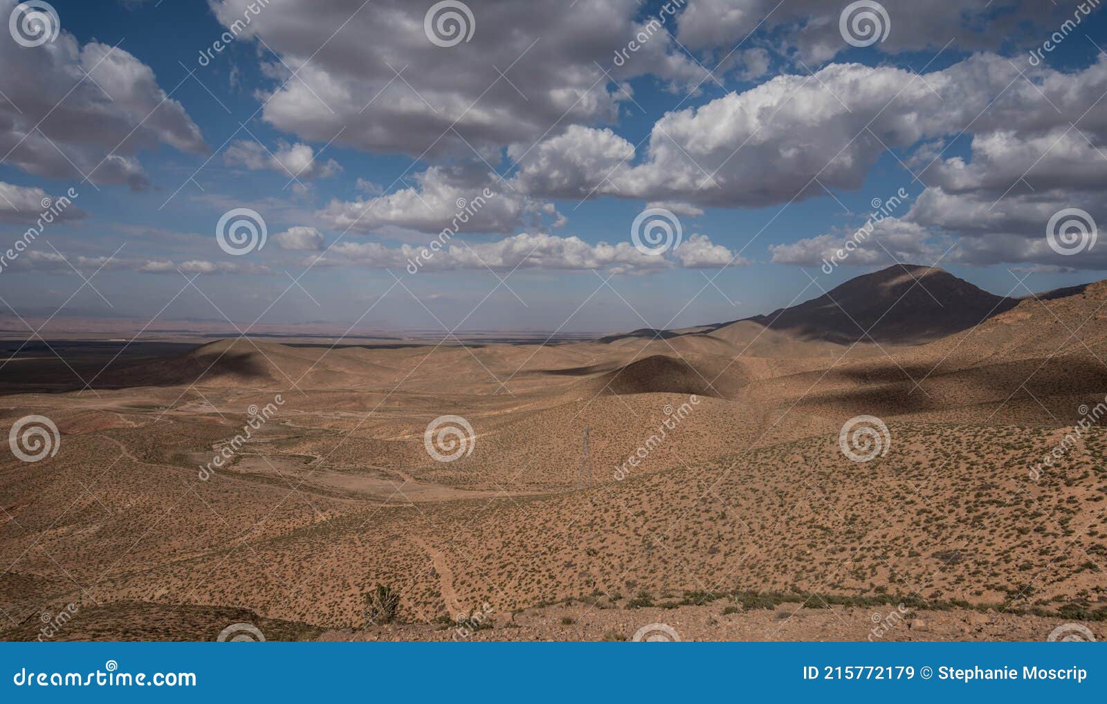 Clouds Drifting Over Desert Stock Image - Image of location, casting ...