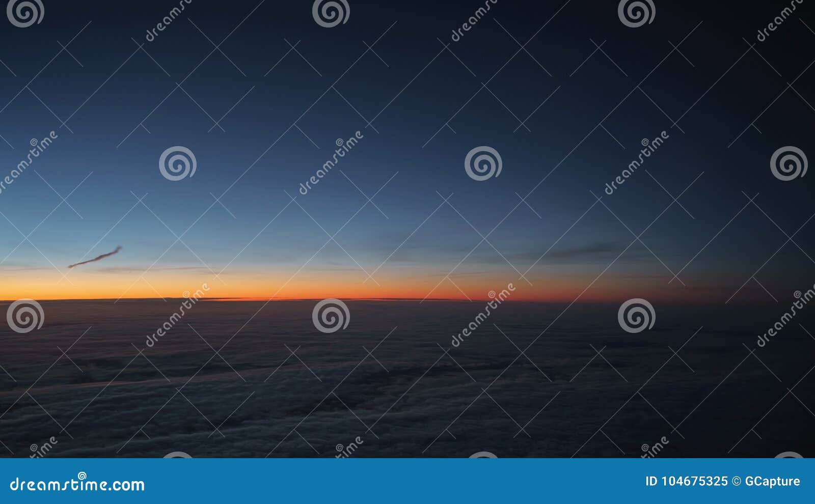 Clouds in Early Morning during Flight on a Plane Stock Image - Image of ...
