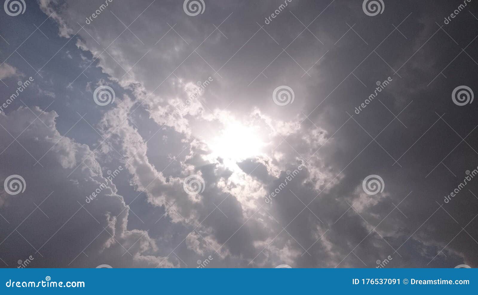 Clouds fading sunshine ! stock image. Image of dark - 176537091